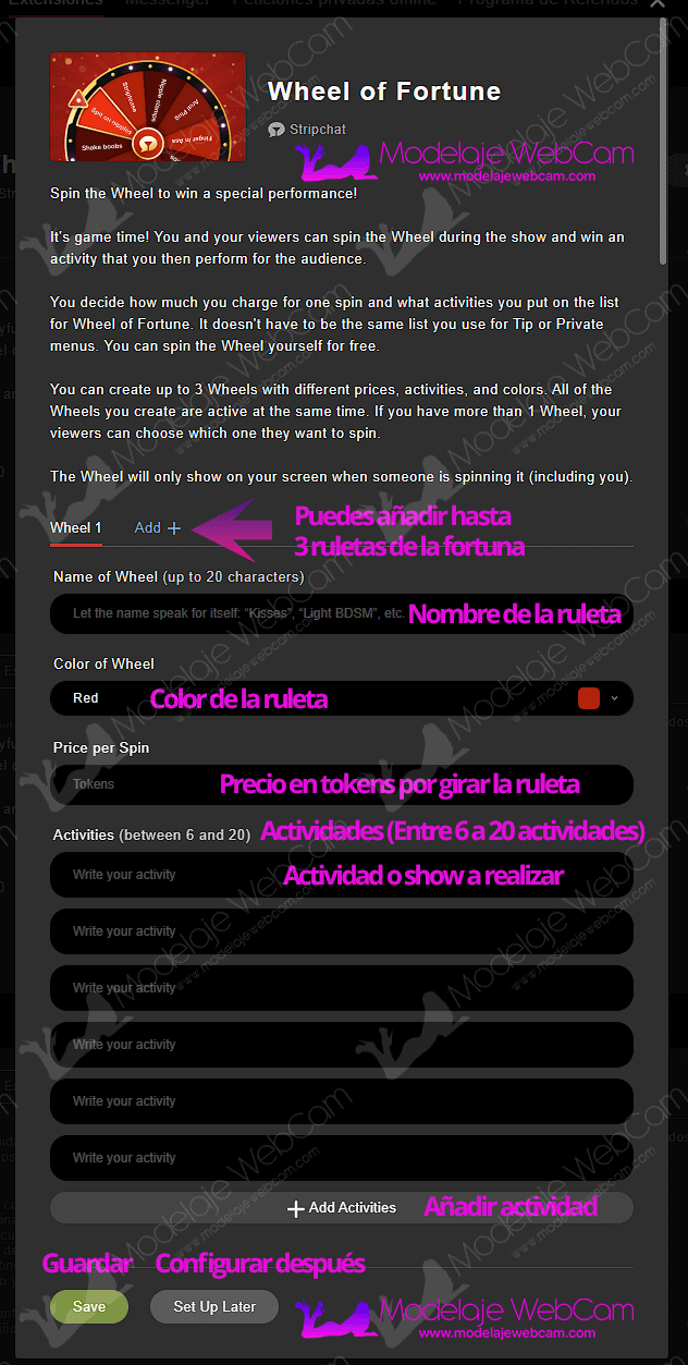 ¿Cómo activar la ruleta de la fortuna en Stripchat? - Modelaje WebCam